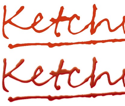 如何在Adobe Photoshop中创建一个涂抹的番茄酱文字效果_1小鬼1-站酷ZCOOL