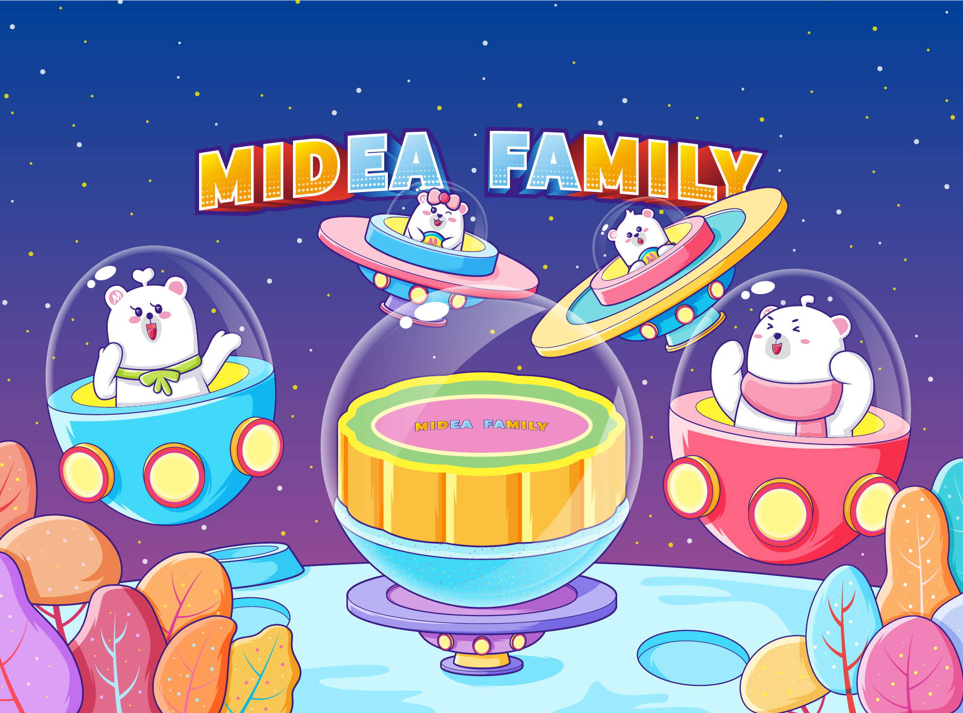 Midea Family，与您共度一年四季的美好。_羽羊座-站酷ZCOOL
