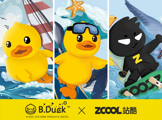 ZCOOL & B.Duck联名扑克设计_脑瓜儿吖-站酷ZCOOL