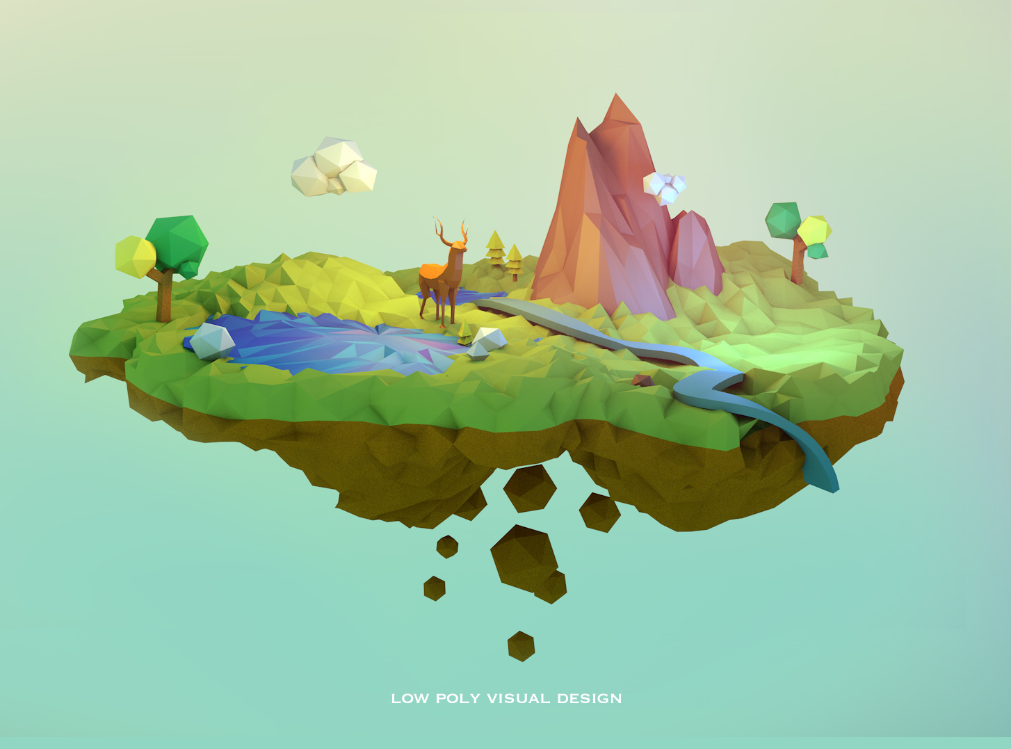 low poly_cyin-站酷ZCOOL