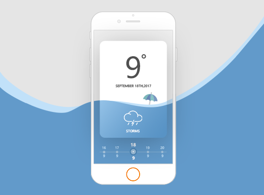 天气卡片UI设计_Designer_Sandy-站酷ZCOOL