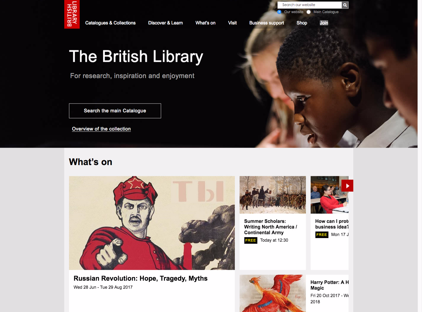 “优雅的深沉”The British Library官网_云华设计-站酷ZCOOL