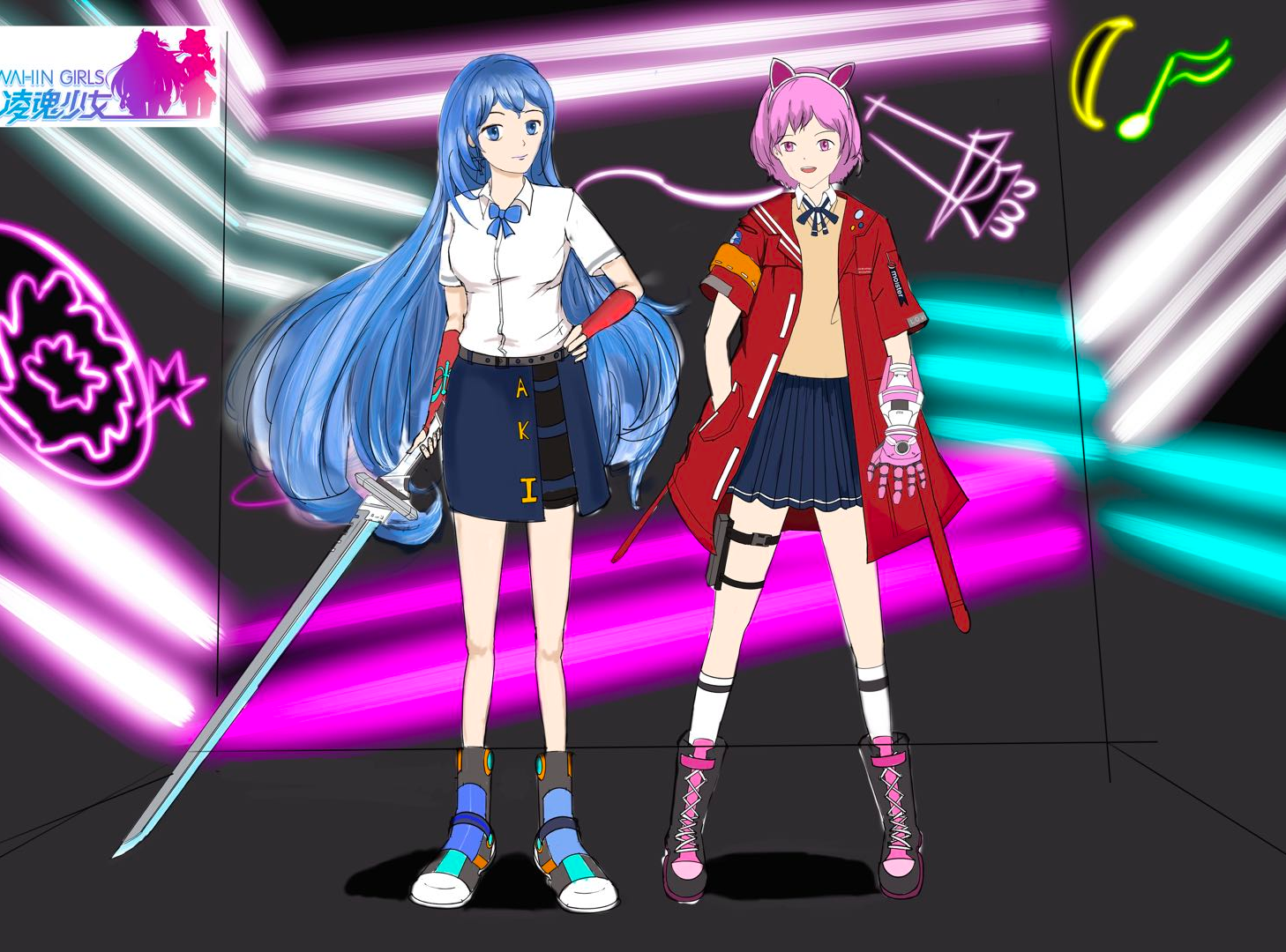 凌魂少女——赛博扑克_秋秋秋HANG-站酷ZCOOL