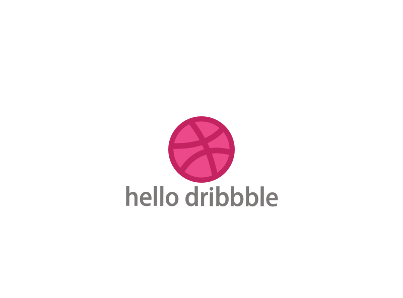hello dribbble_大脸松-站酷ZCOOL