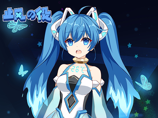 二次元角色_创意设计作品图片素材-站酷ZCOOL