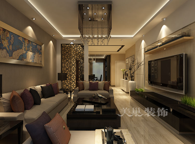 郑州东方鼎盛时代130平，沉稳的现代简约，实用性为主_心魔神成-站酷ZCOOL