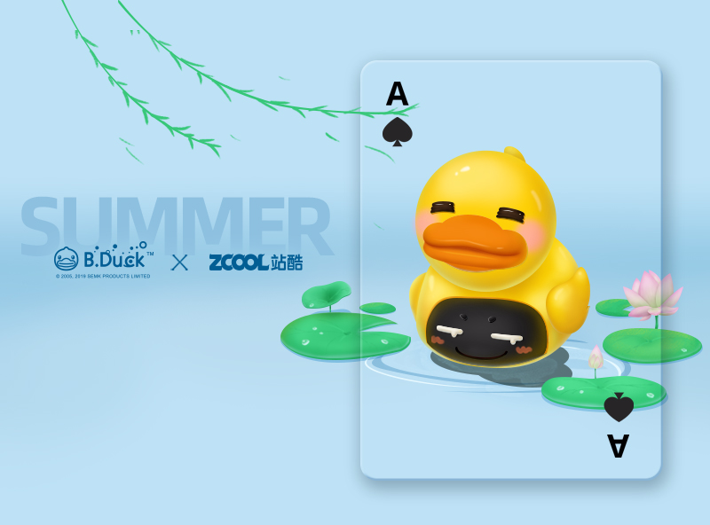 B.Duck小黄鸭 x ZCOOL站酷联名扑克_sasaasan-站酷ZCOOL