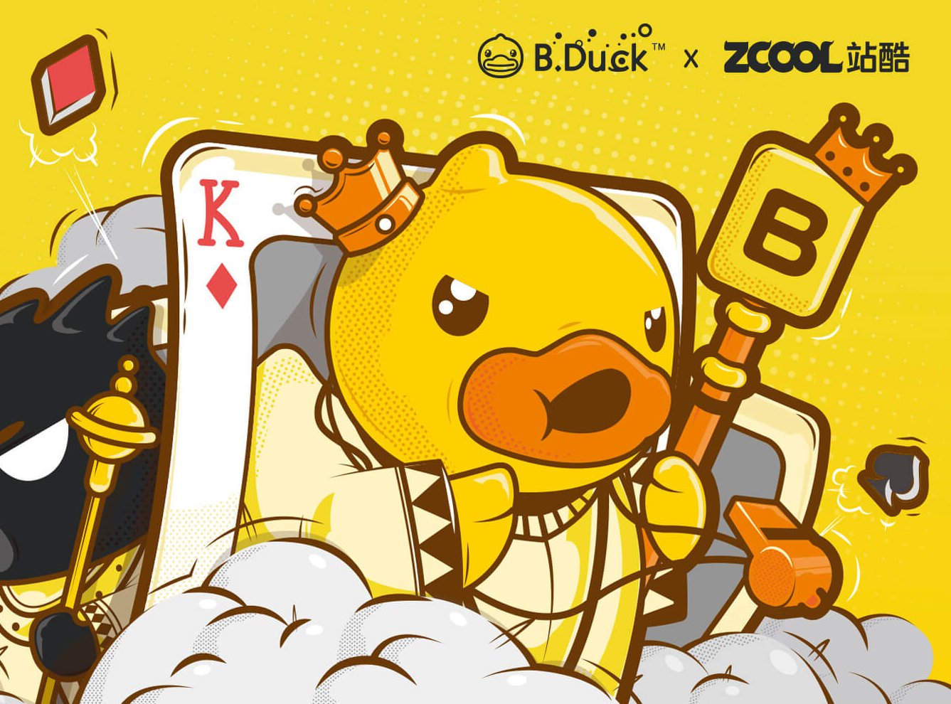 B.Duck小黄鸭 x ZCOOL站酷联名扑克共创大赛_芍药勺勺-站酷ZCOOL