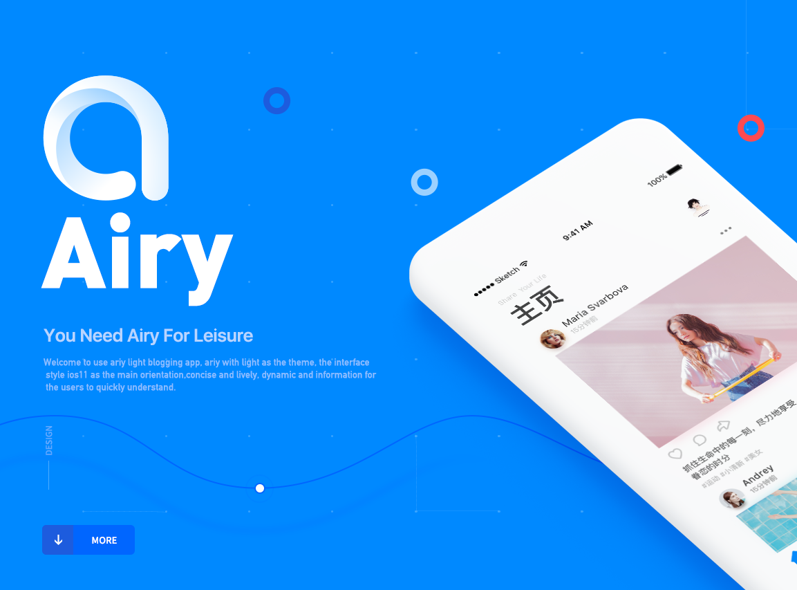 Airy 轻博客APP_李梦瑶myao-站酷ZCOOL