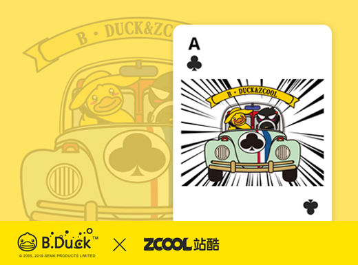 ZCOOL & B.Duck联名扑克 萌鸭酷Z大电影主题_Mani_Chen-站酷ZCOOL