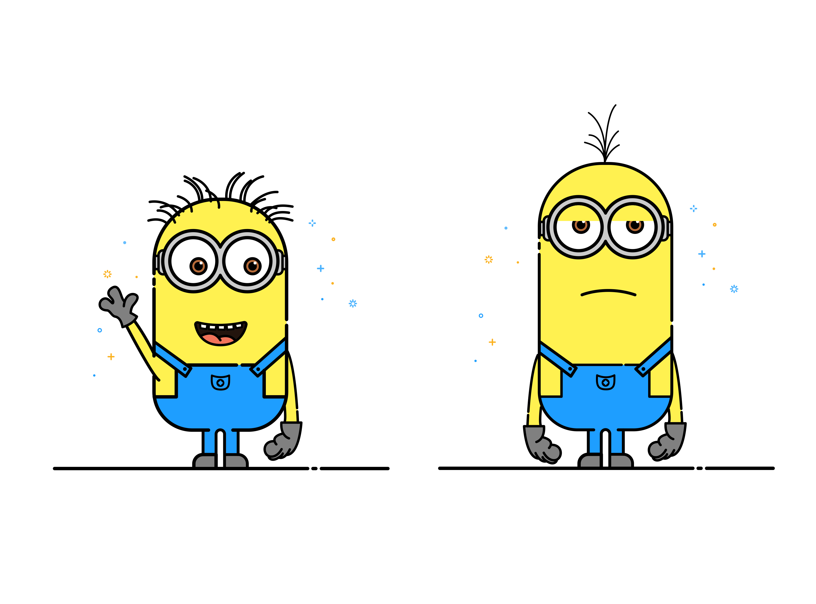 MBE风格小黄人临摹 暑假作业3_如果我不懒-站酷ZCOOL