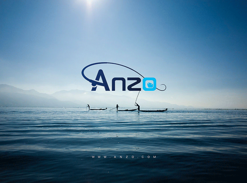 渔具品牌logo设计|Anzo品牌形象设计_东德品牌设计-站酷ZCOOL
