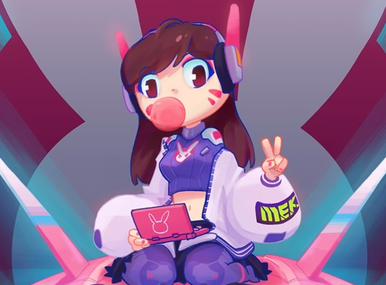 守望先锋Dva同人_宇宙人烧烧-站酷ZCOOL