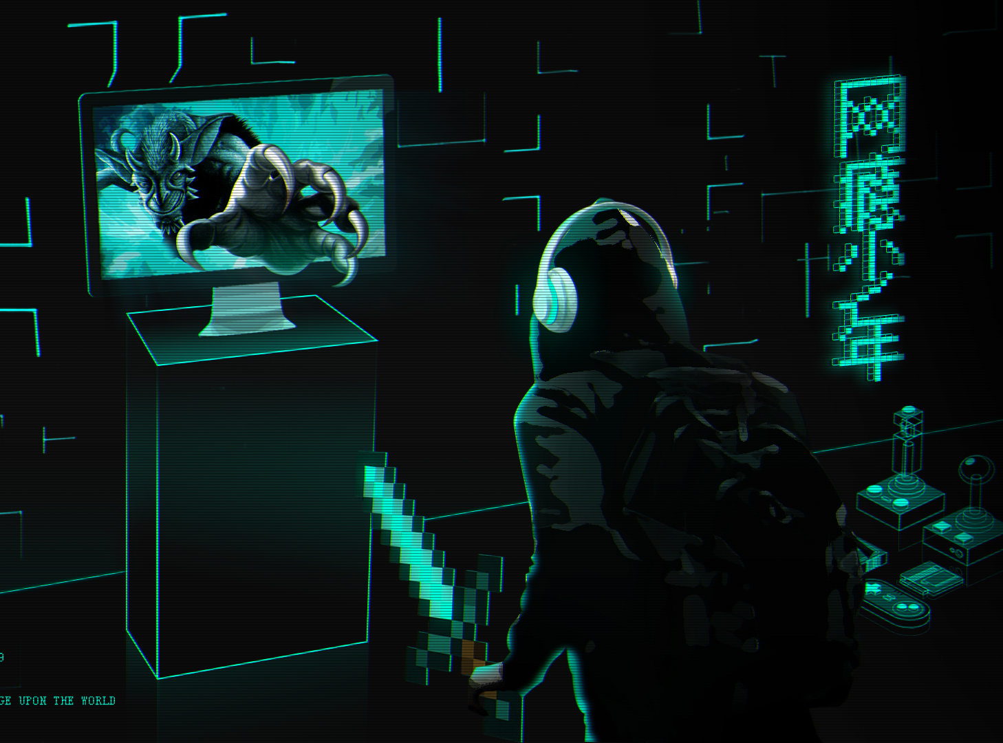 合成练习 | 网瘾少年_Ake_-站酷ZCOOL