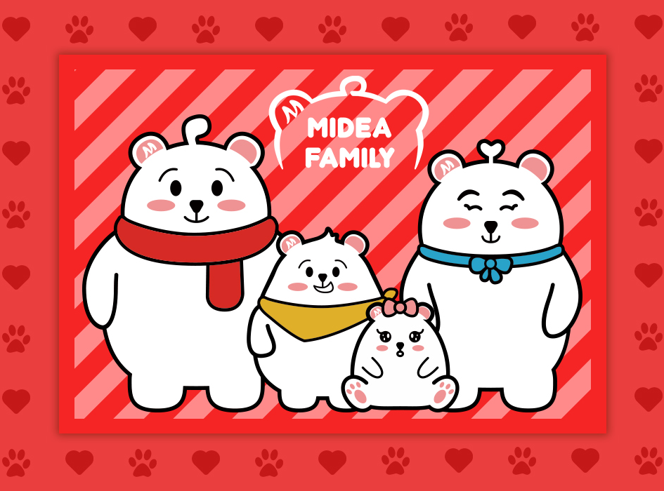 Midea Family 萌版形象设计_杨木易的杨-站酷ZCOOL