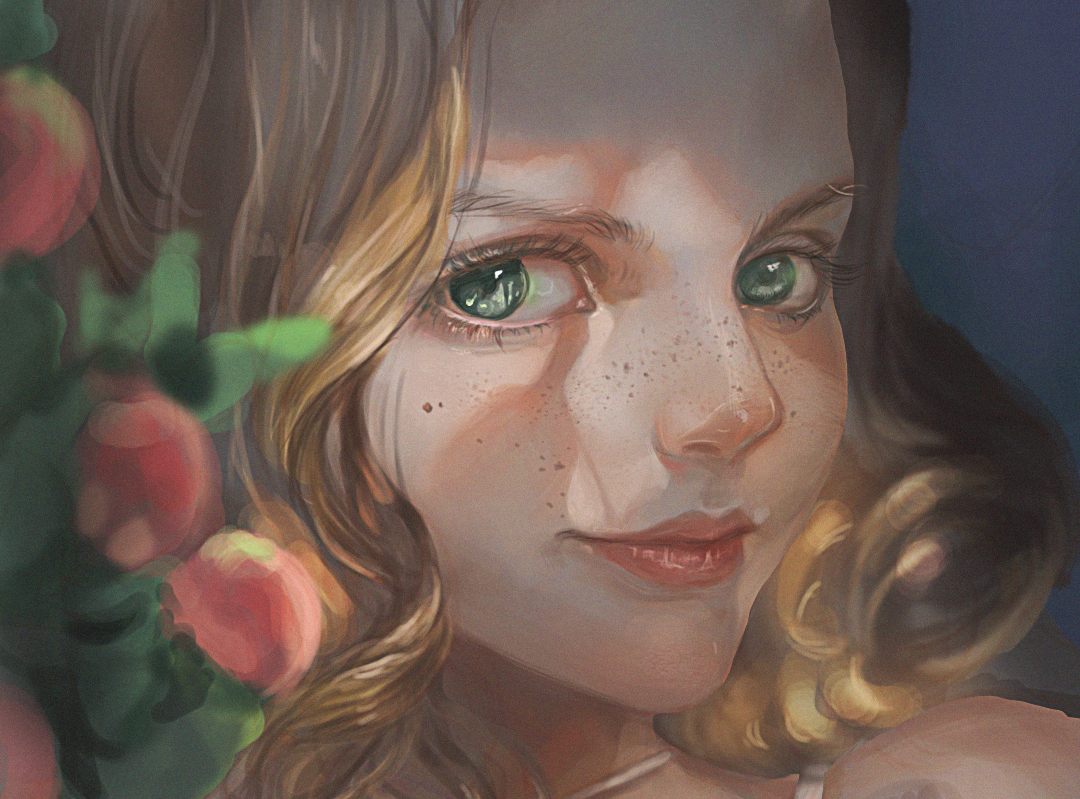 摸一个小姐姐练练手_M_Robin-站酷ZCOOL