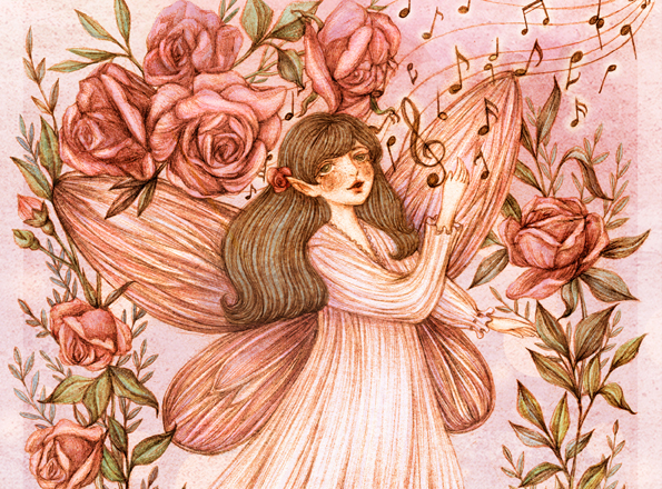 《鲜花和少女》商插_hanawa花轮-站酷ZCOOL