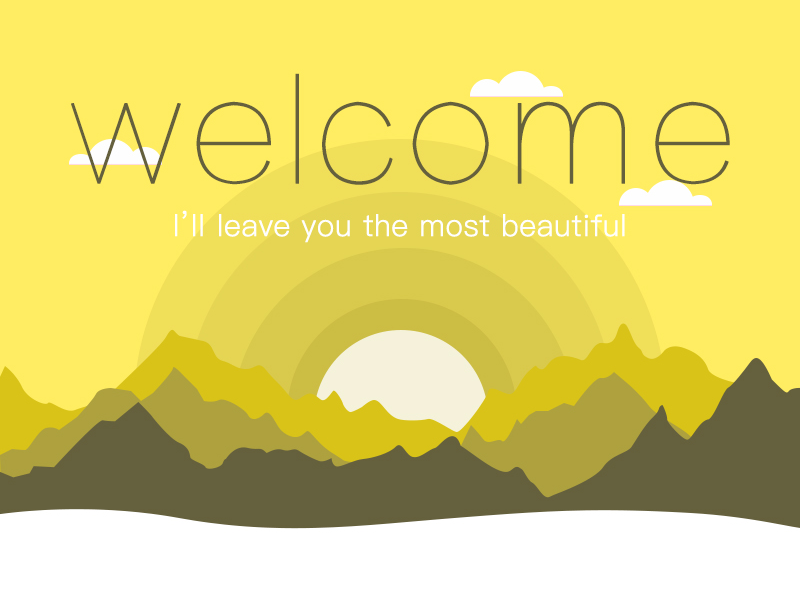 welcome_王国栋design-站酷ZCOOL