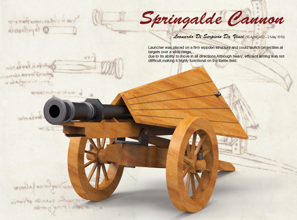 leonardo da vinci-Springalde Cannon_lihaibo688-站酷ZCOOL