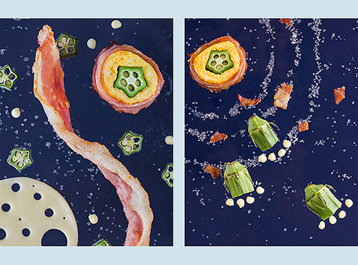 #四季节气#｜立秋｜来自星星的秋葵_有食YOUSHI-站酷ZCOOL