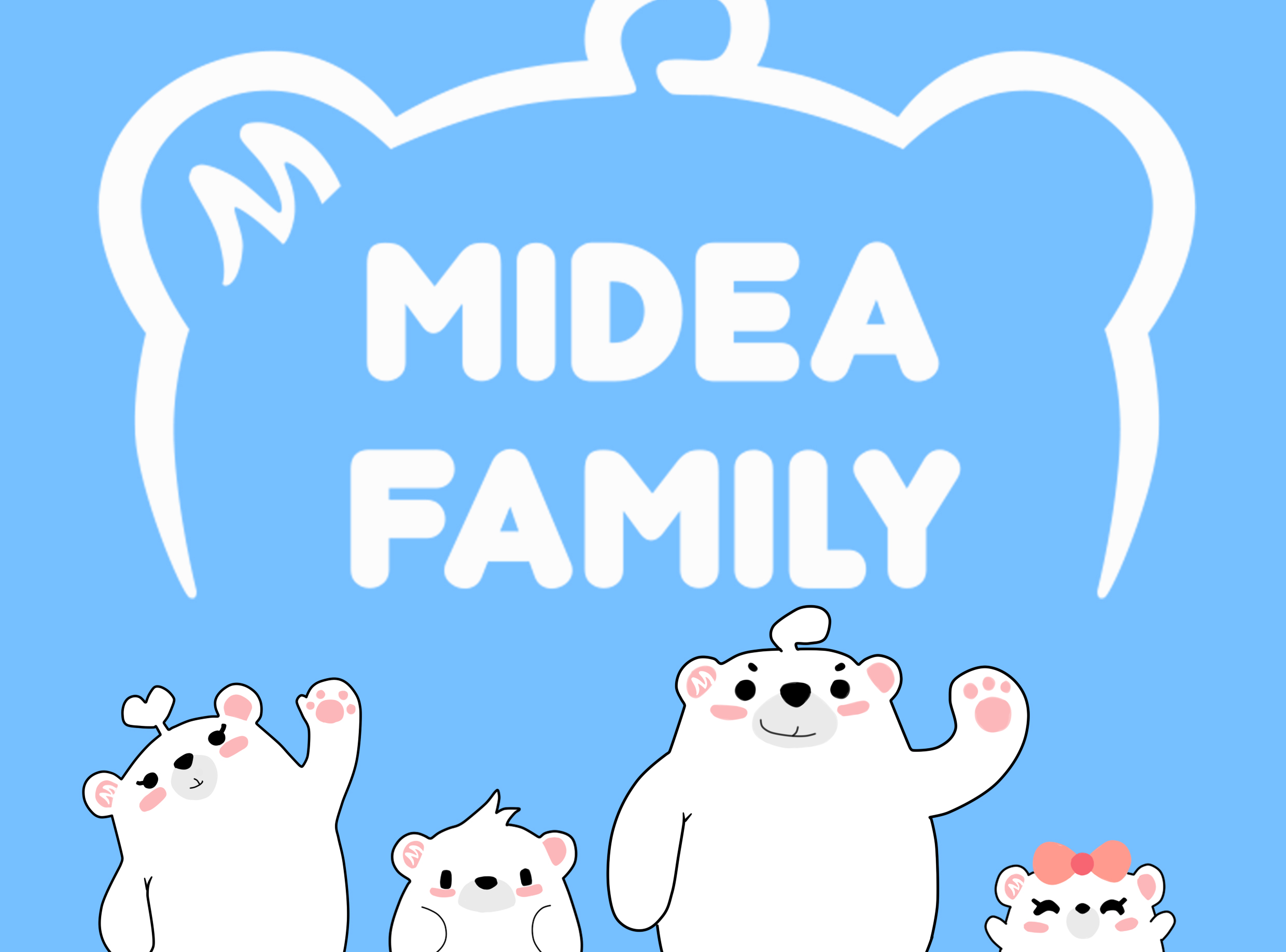 Midea Family Q版形象设计_J凯L-站酷ZCOOL