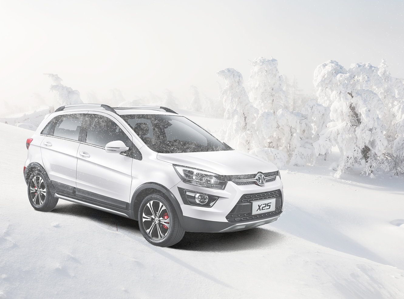 北汽汽车冰雪 路面 下雪 冰山 冰面 X25 破冰冲锋海报_一从一画-站酷ZCOOL