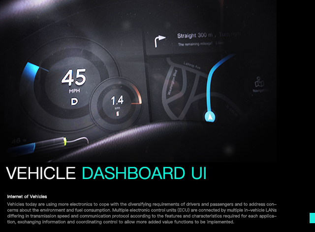 Vehicle dashboard UI_车联网01_BurningMountain-站酷ZCOOL