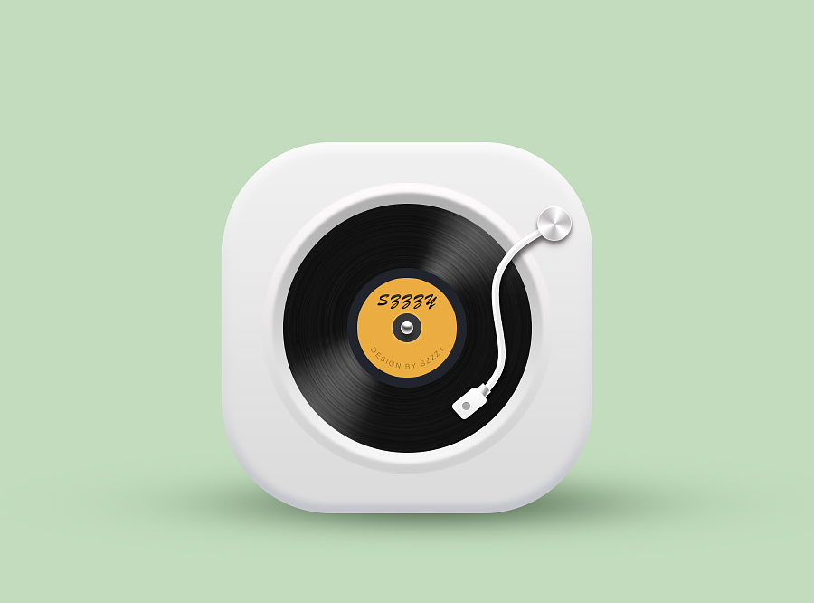 唱片机UI（附源文件下载）_SZZZY-站酷ZCOOL
