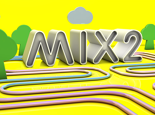 小米MIX2全面屏海报设计【MIX2】_创意大叔_东野-站酷ZCOOL