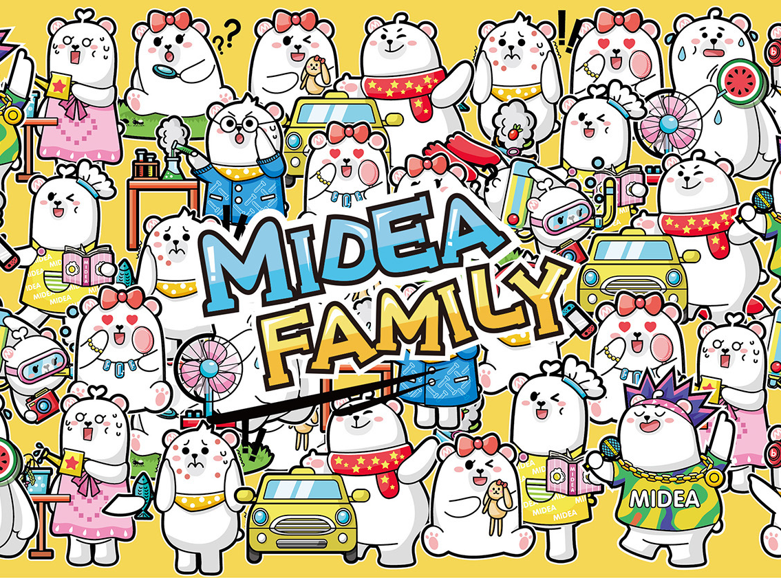 Midea Family图案创意设计大赛_鱼丸粗面13769-站酷ZCOOL