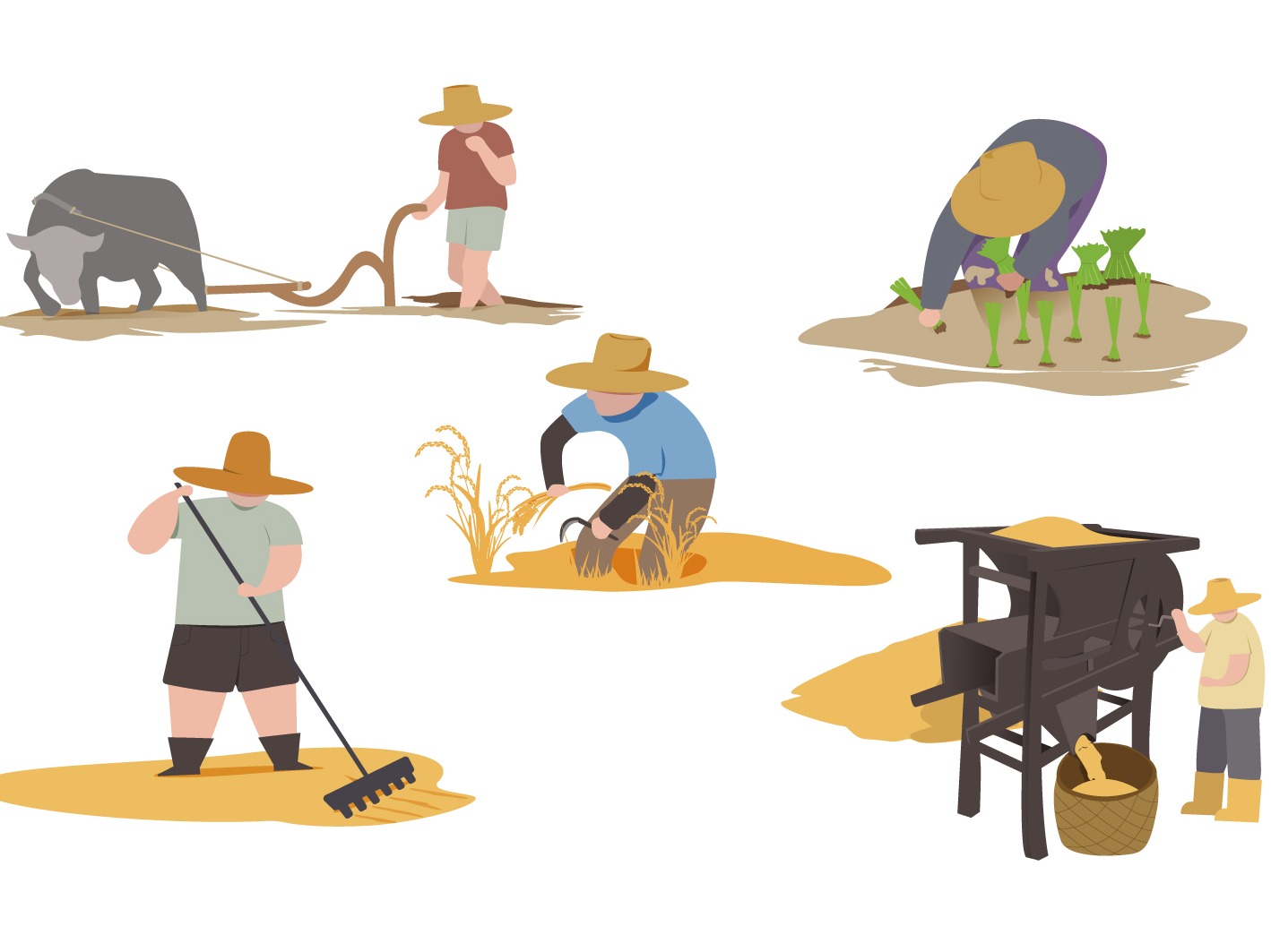 插画-稻香时季_Sherry啊素-站酷ZCOOL