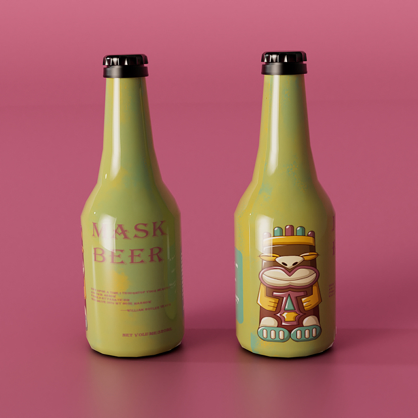 Mask Beer Package_zz最喜欢设计-站酷ZCOOL