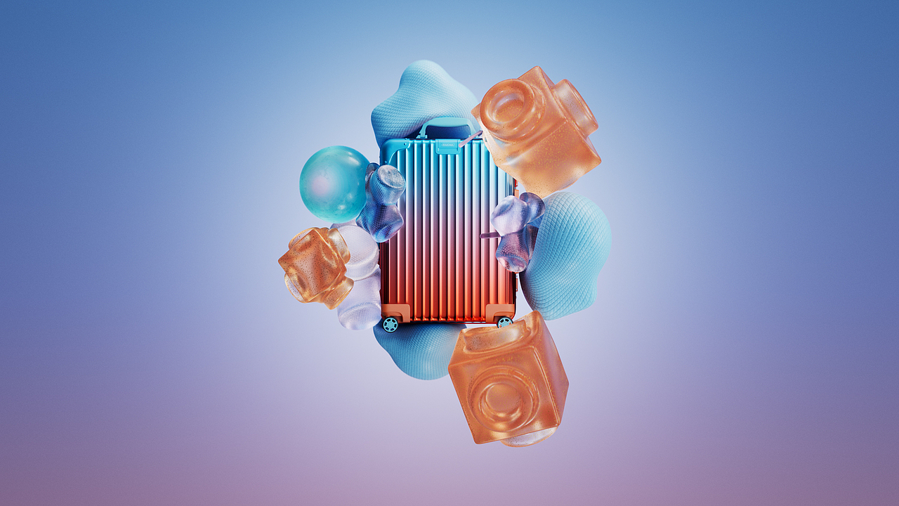#WOW RIMOWA行李箱kv 渲染_EVDLSTUDIO-站酷ZCOOL