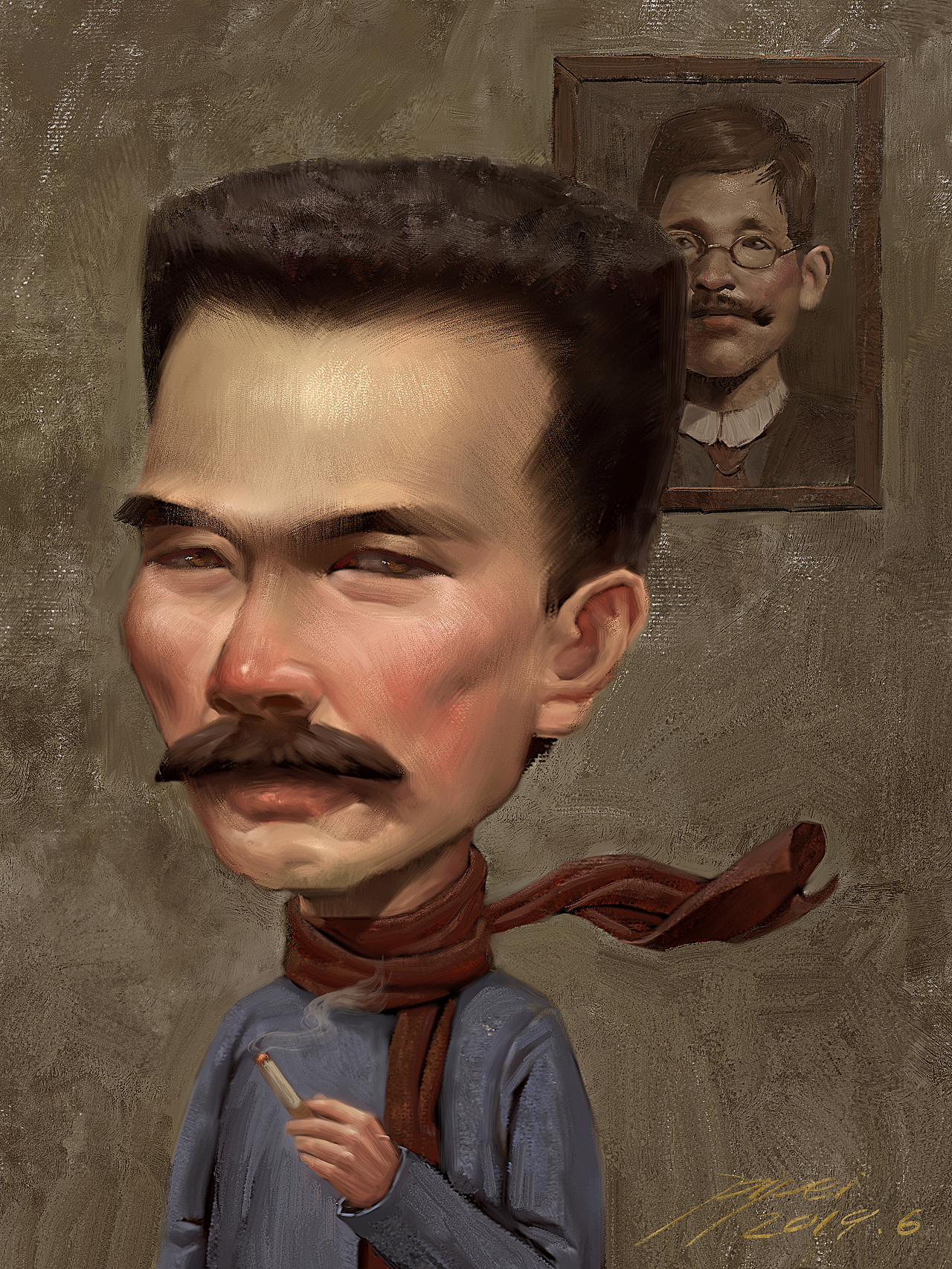 鲁迅和藤野先生_皮沛PiPei-站酷ZCOOL