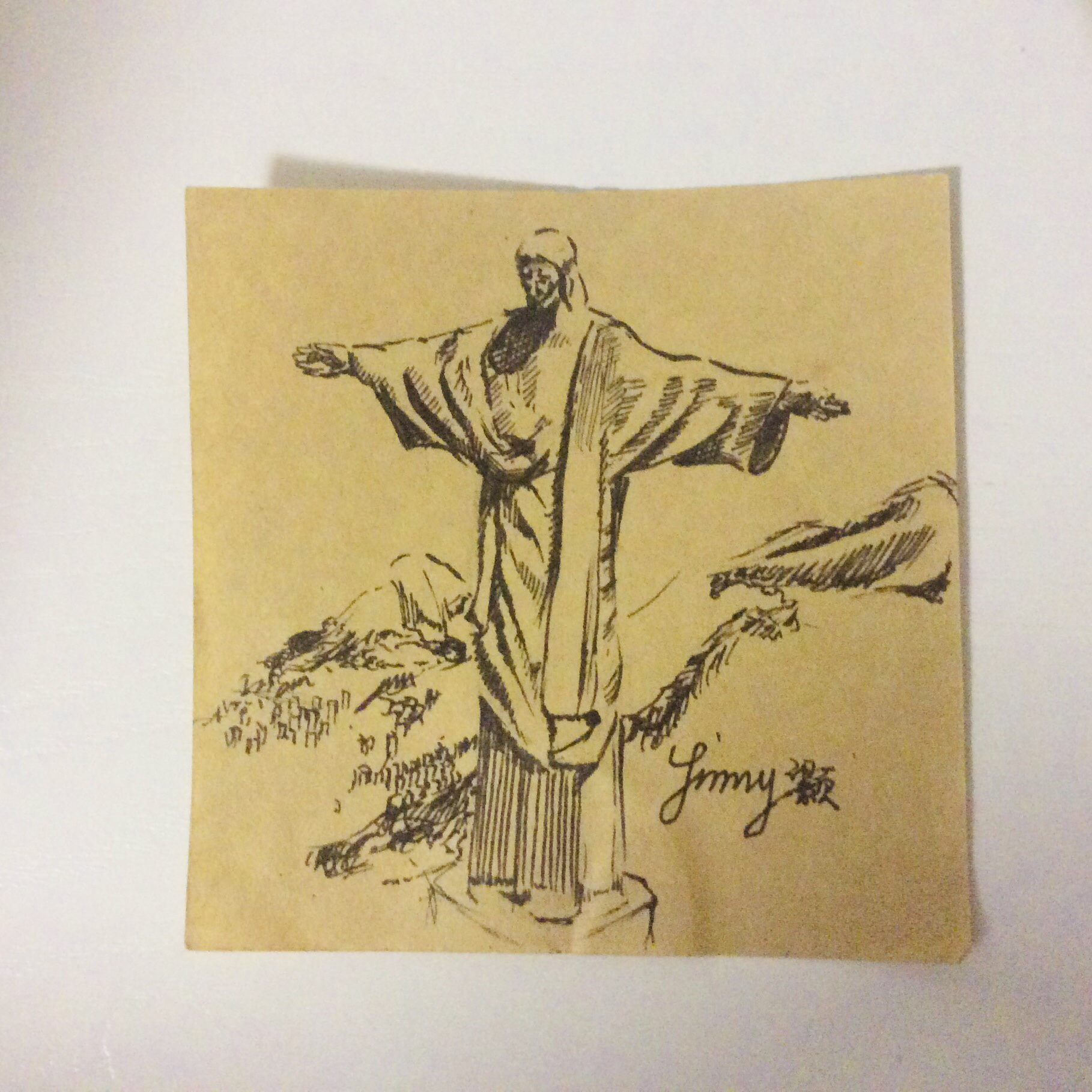 便签上的世界—耶稣基督像_Jimmy灏-站酷ZCOOL