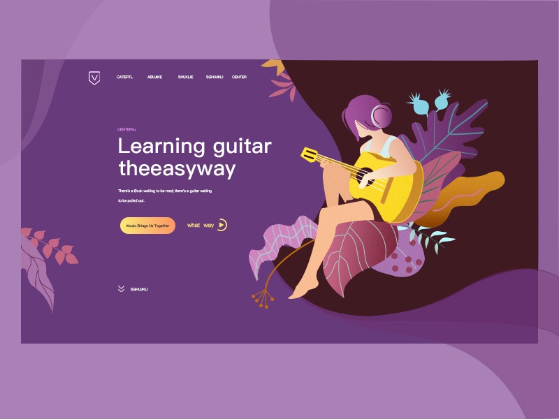 女孩吉他_sunshine_mm-站酷ZCOOL