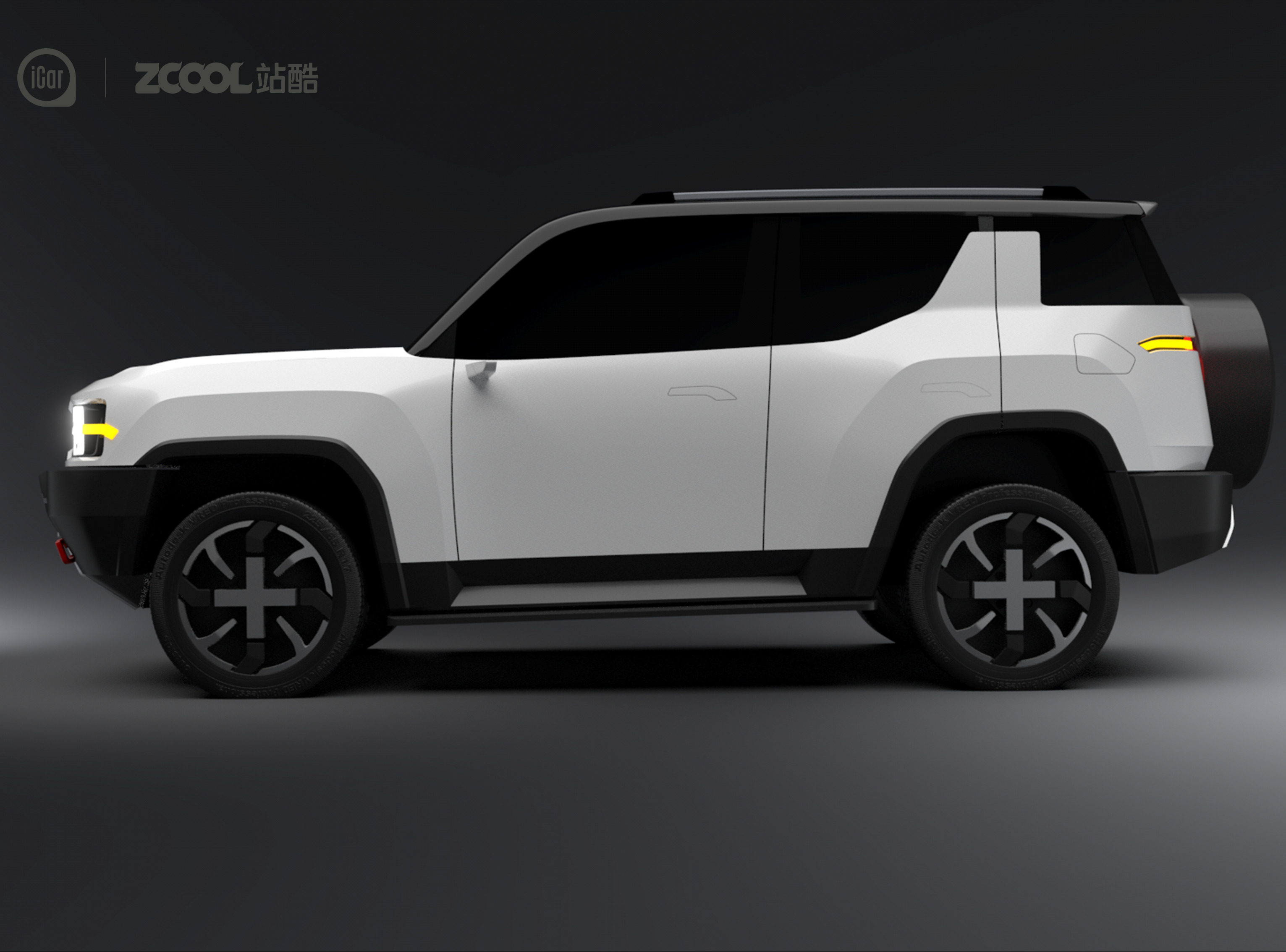 纯电硬派越野猛兽 | iCar S56_chalewong-站酷ZCOOL