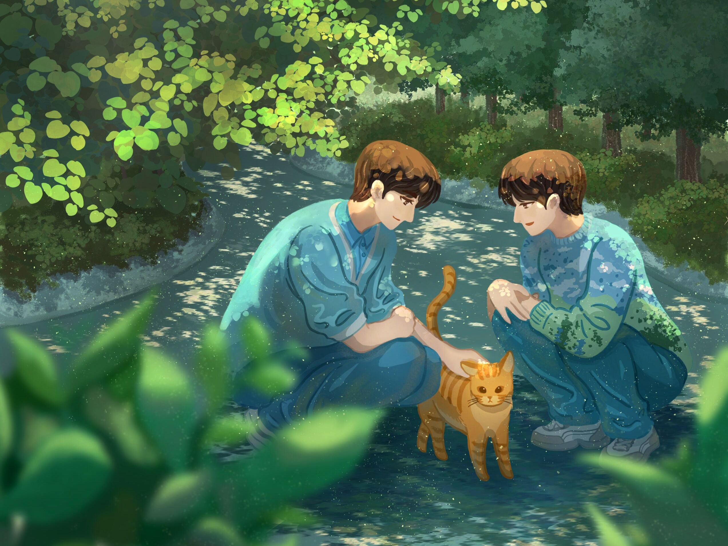 【插画】人物场景练习2021_伊晨Shamir-站酷ZCOOL