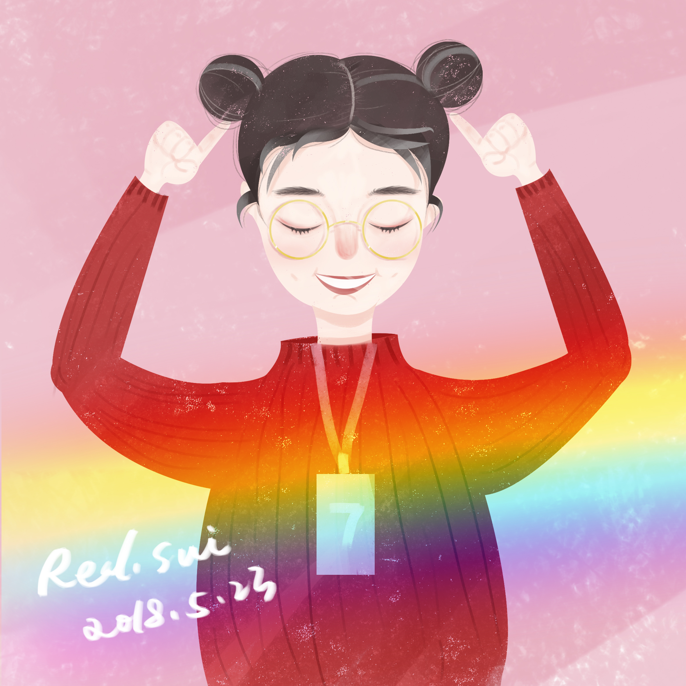 丸子头小七_RayraySu-站酷ZCOOL