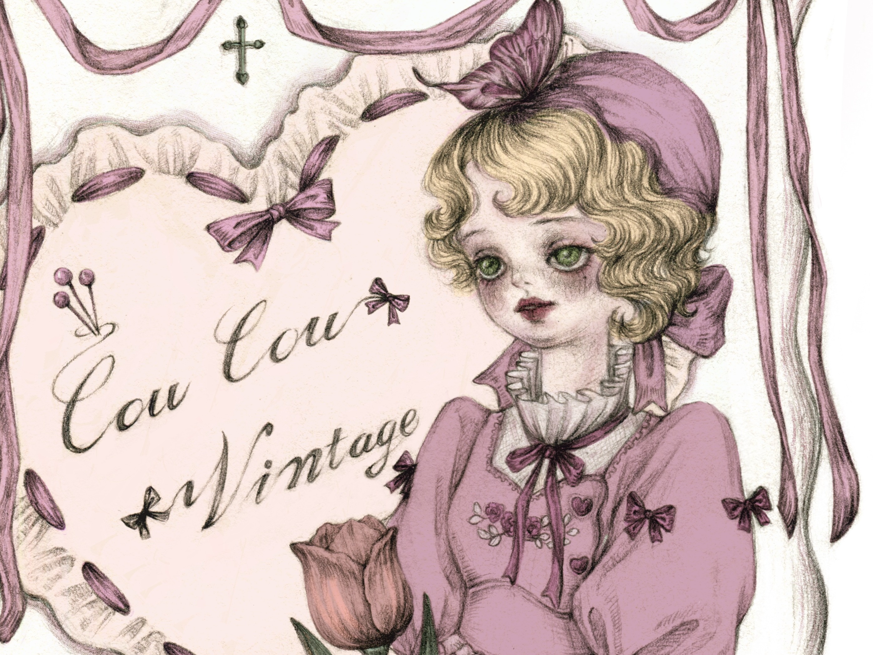 复古少女系列一_hanawa花轮-站酷ZCOOL