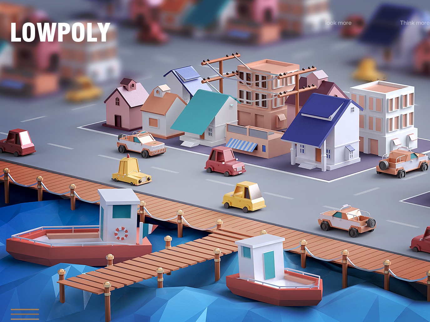 C4D lowpoly低多边形练习_刘肉丸-站酷ZCOOL