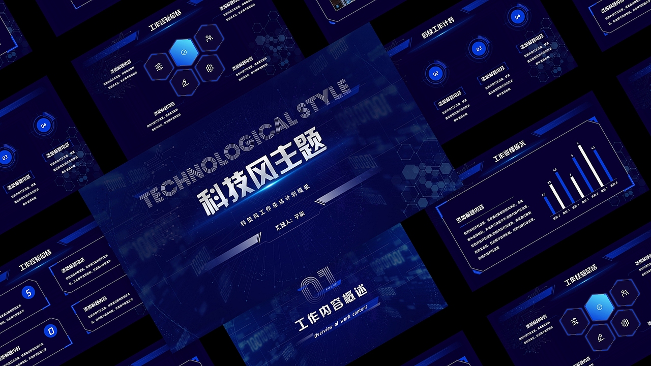 科技风工作总结汇报PPT_定义Slide-站酷ZCOOL