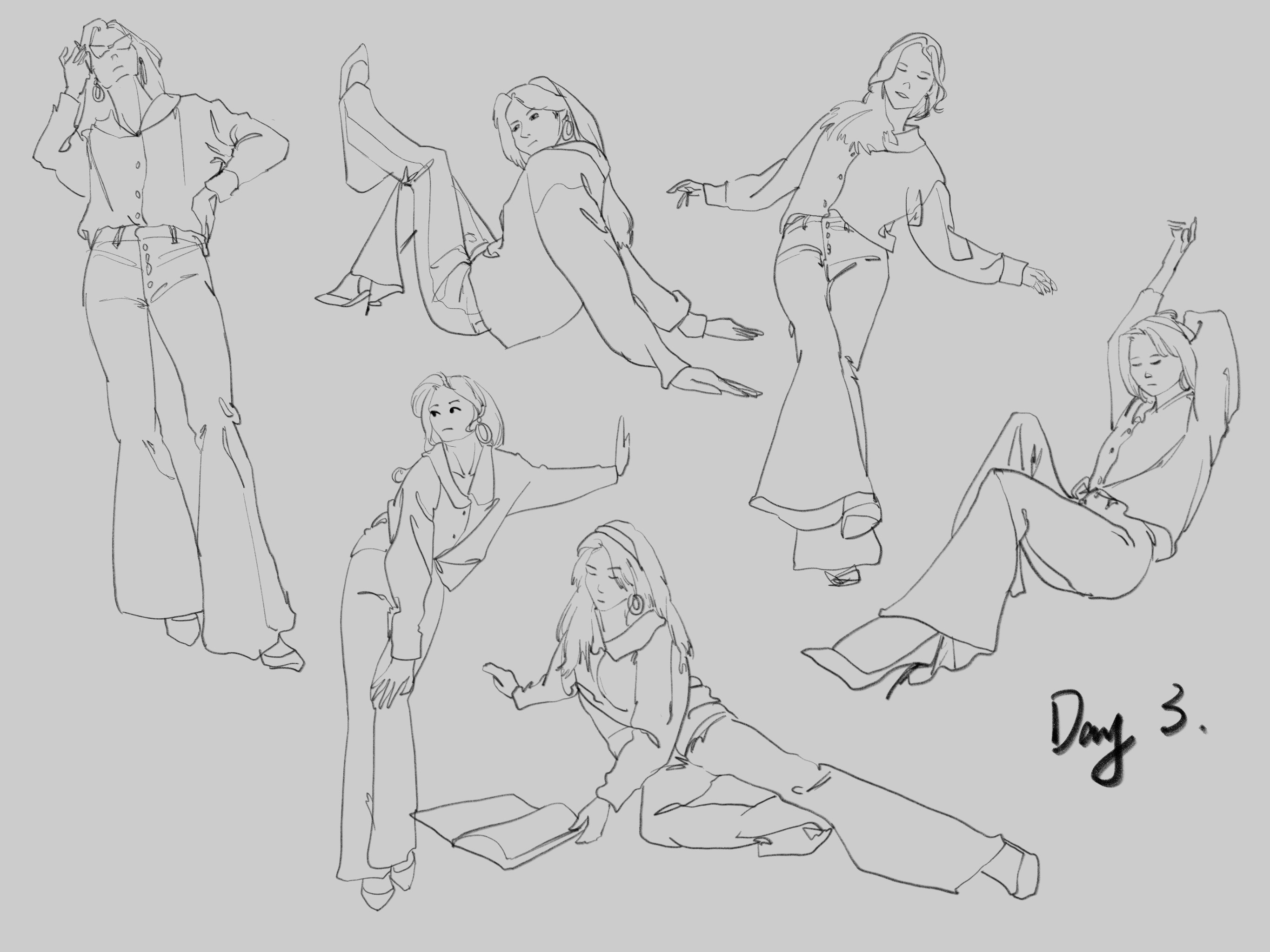 #速写60天挑战赛#Day03@速写班长 _磕糖的七秒-站酷ZCOOL