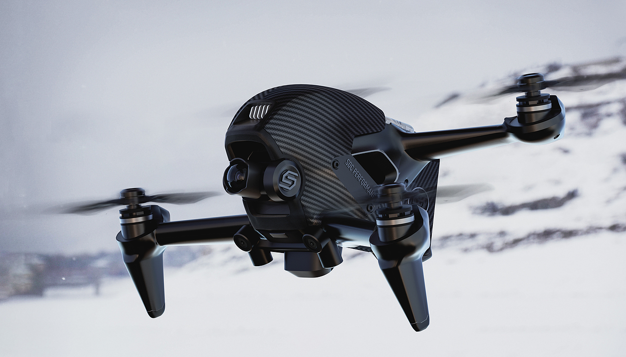 产品渲染-无人机_Charon_C-站酷ZCOOL