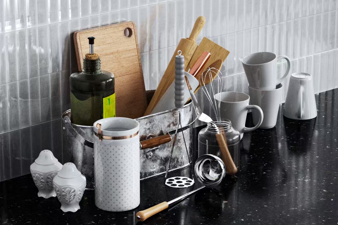 C4D厨房渲染_丑涛-站酷ZCOOL