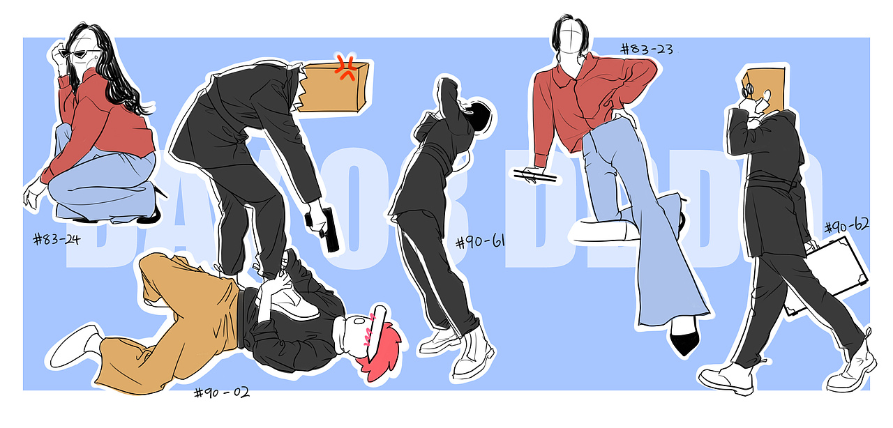 #速写60天挑战赛# @速写班长 DAY 08_肆意裸奔的葱D_-站酷ZCOOL