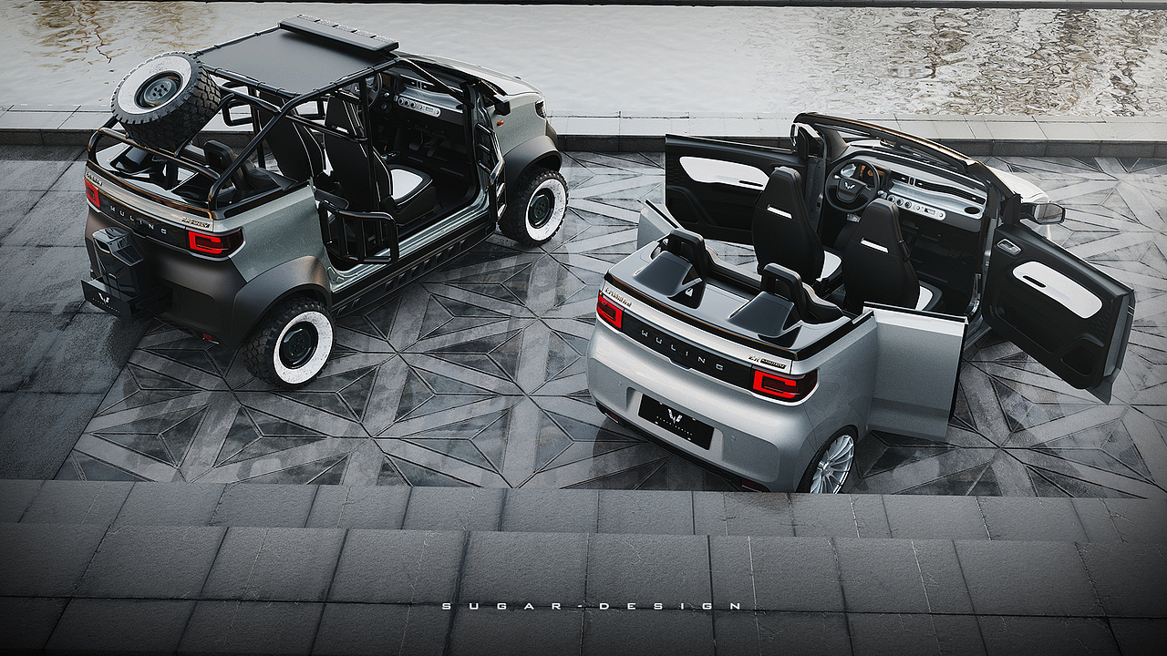 五菱宏光MINI EV四座敞篷车新车预览_sugarchow-站酷ZCOOL