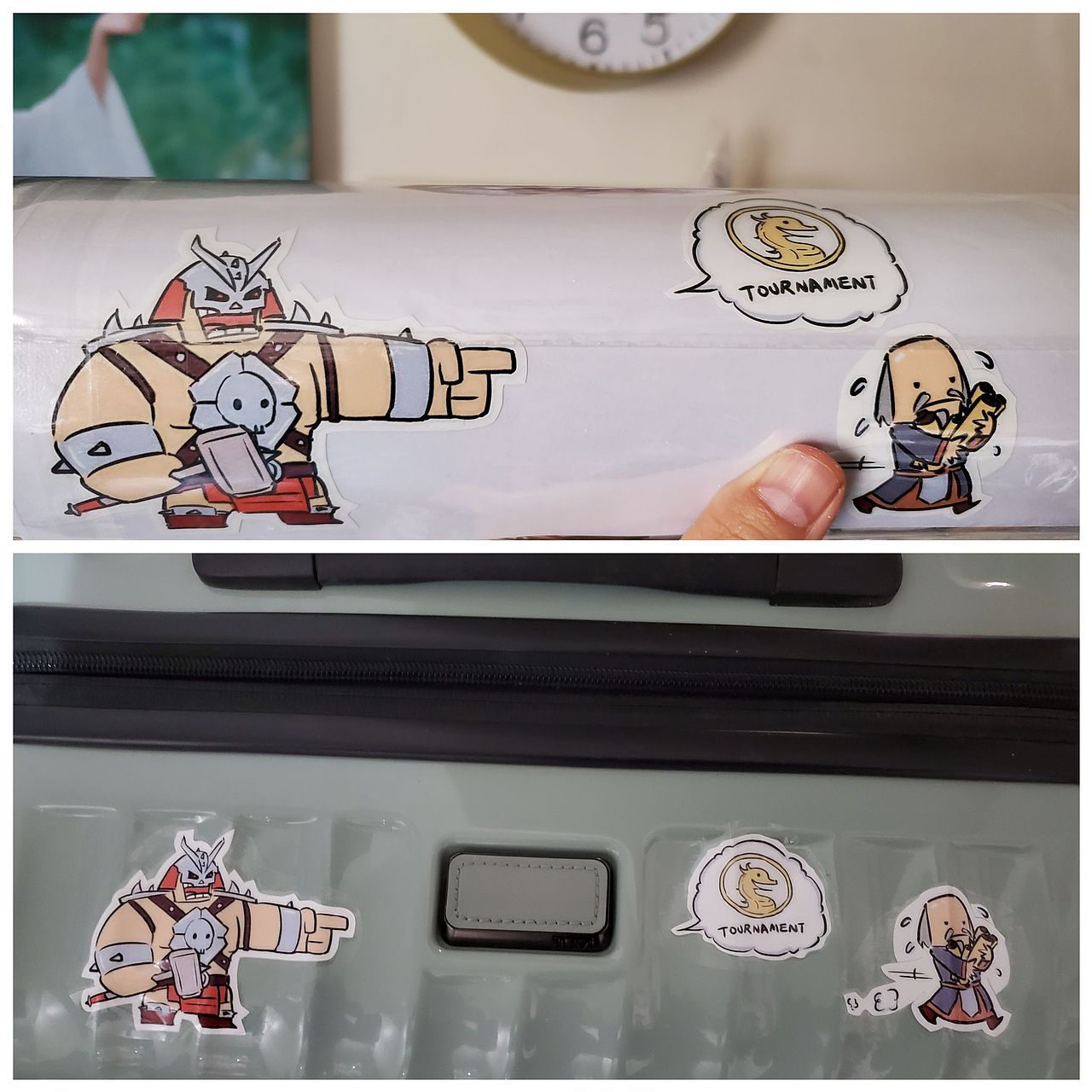 真人快打q版 行李箱贴纸_Guymay-站酷ZCOOL