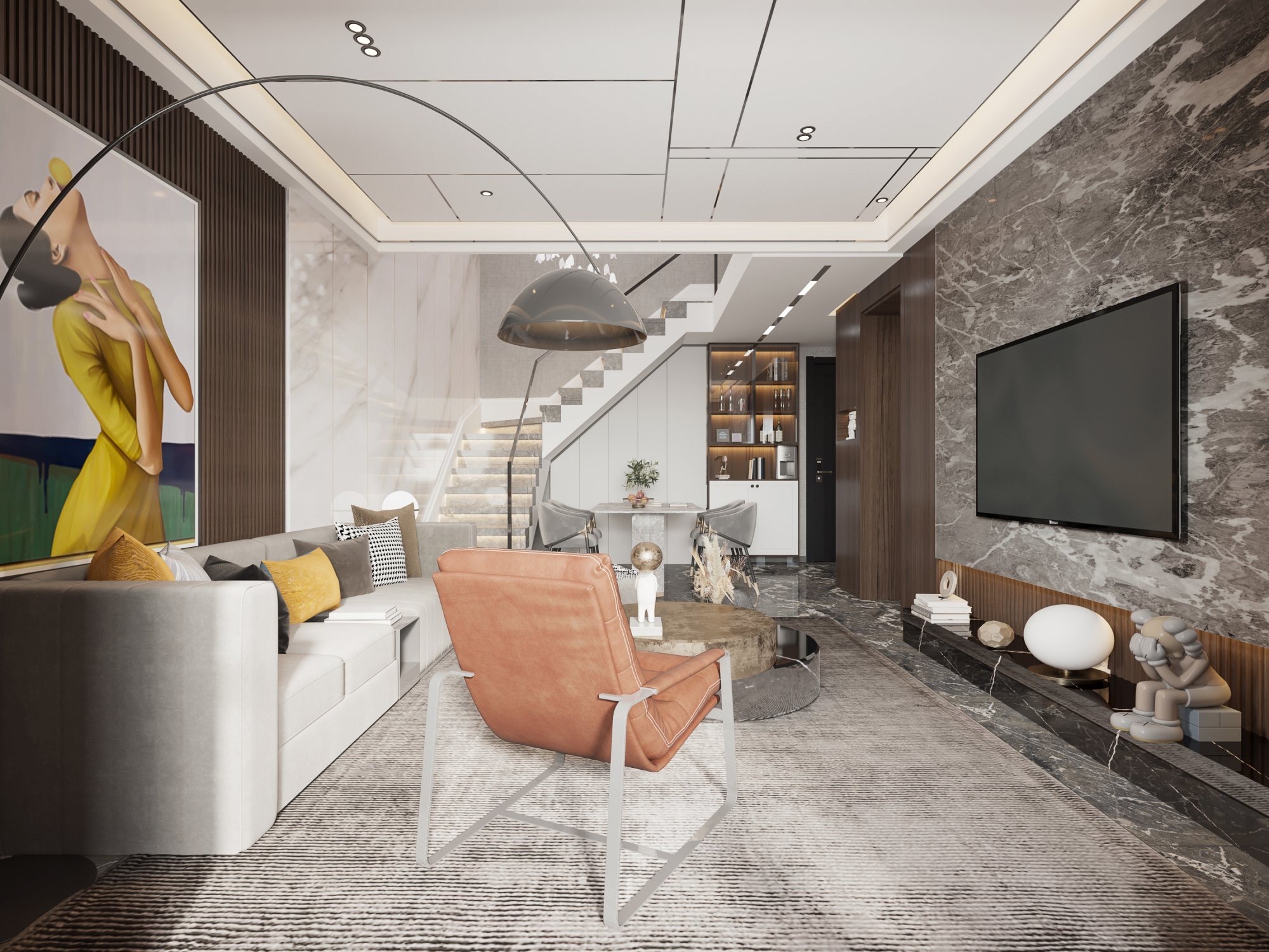 现代轻奢LOFT公寓_小小萌啊-站酷ZCOOL