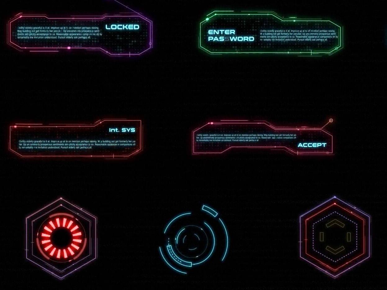 FCPX插件:科技感HUD元素动画_Mac小小木子李-站酷ZCOOL